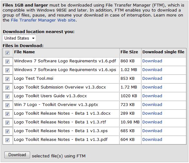 Toolkit for Windows 7 Software Logo Program goes into beta - Ars Technica