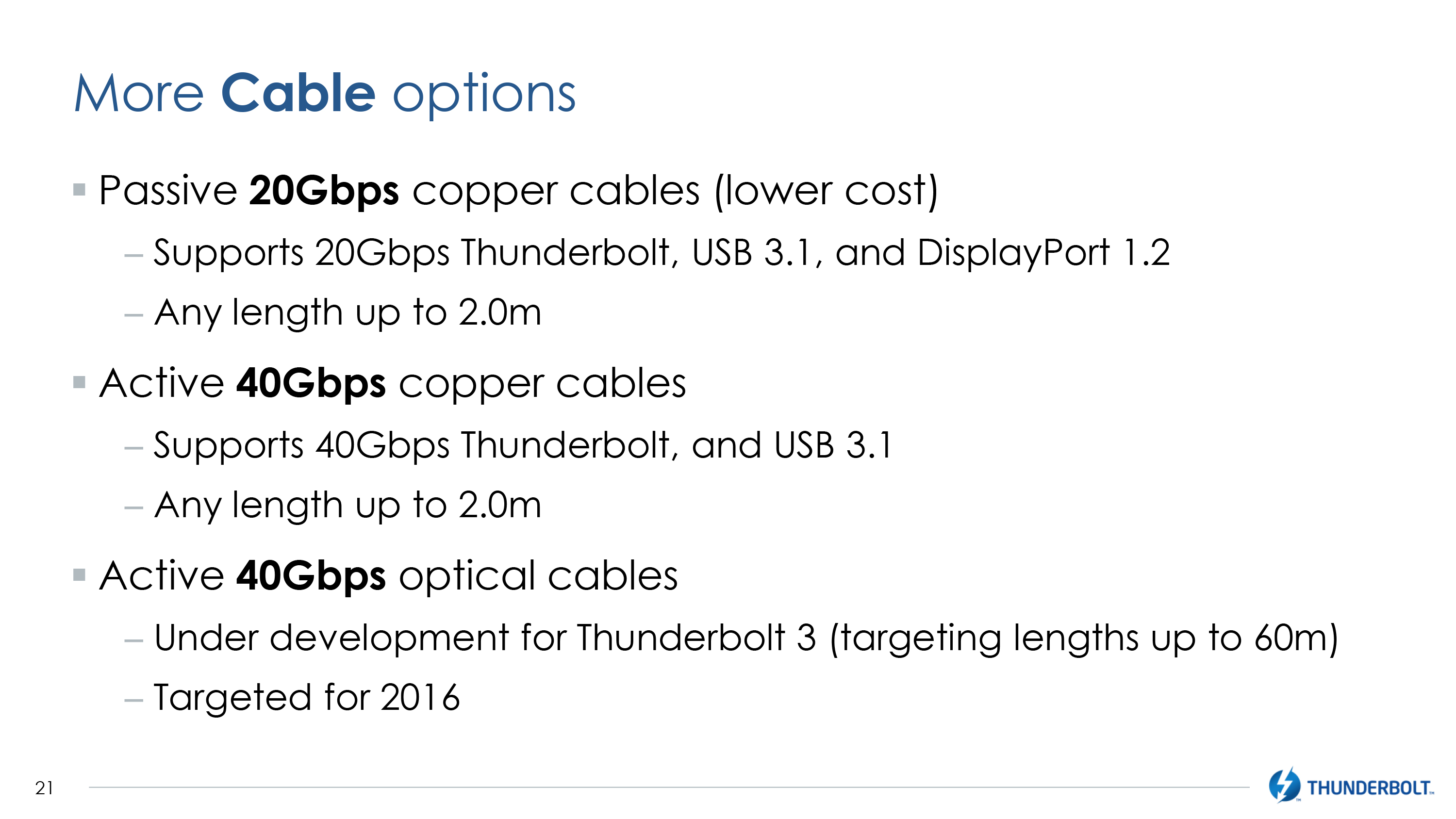 Thunderbolt 3 embraces USB Type-C connector, doubles bandwidth to ...
