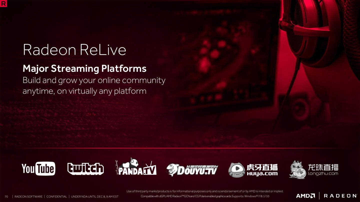 Radeon Crimson ReLive driver: More performance, less power, and screen ...
