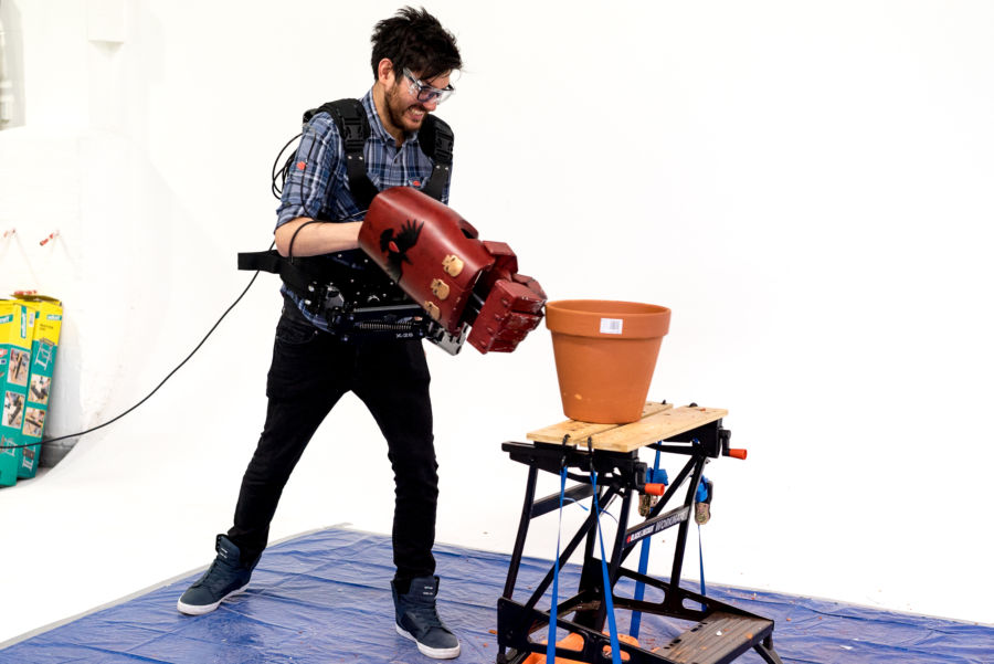 Sega built a real Warhammer 40K Power Fist, then let me smash things ...