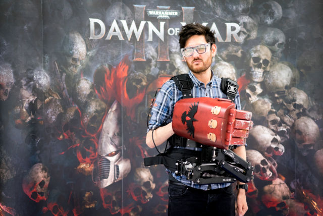 Sega built a real Warhammer 40K Power Fist, then let me smash things ...